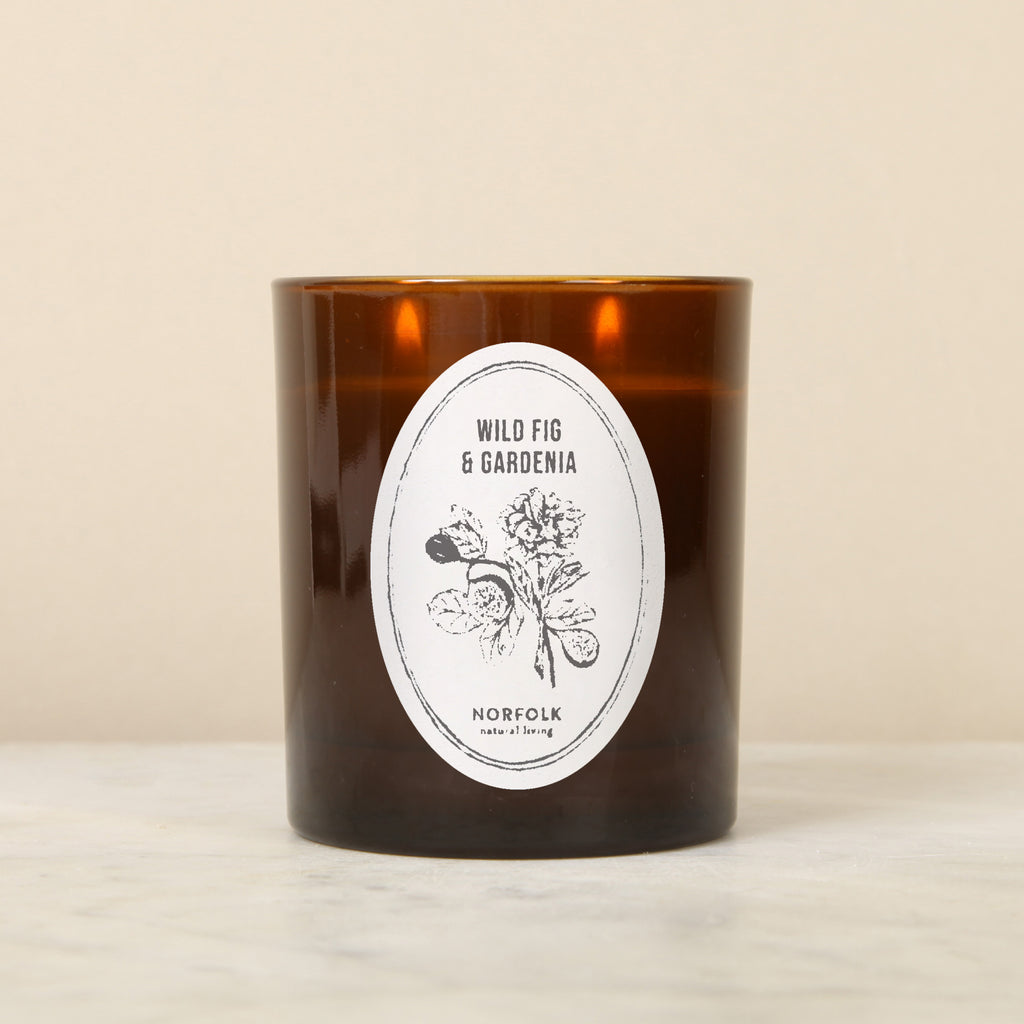 Botanical Candle - Wild Fig & Gardenia | Vegan, Soy Wax, Hand-poured in ...